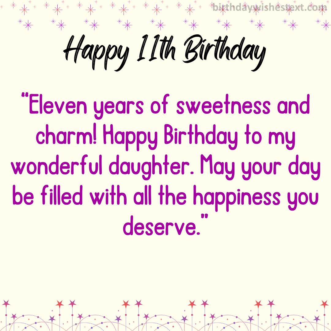200+ Happy 11th Birthday Wishes, Quotes, Messages with Images