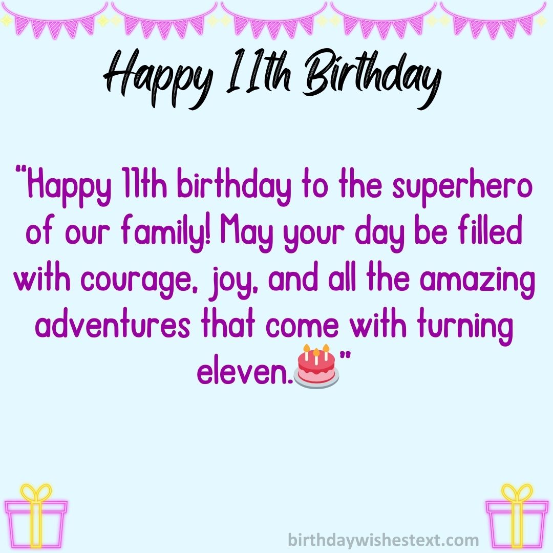 200+ Happy 11th Birthday Wishes, Quotes, Messages with Images